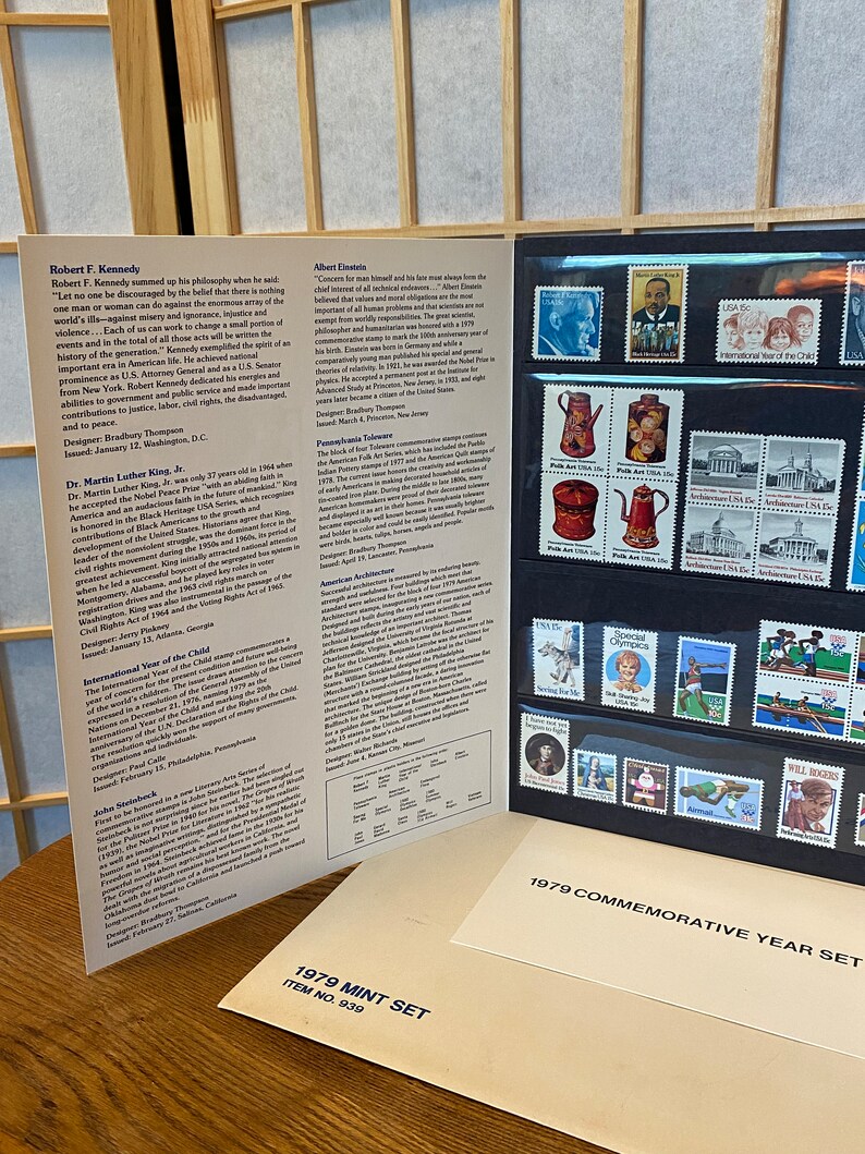 1979 USPS Commemorative Stamp Set - Etsy