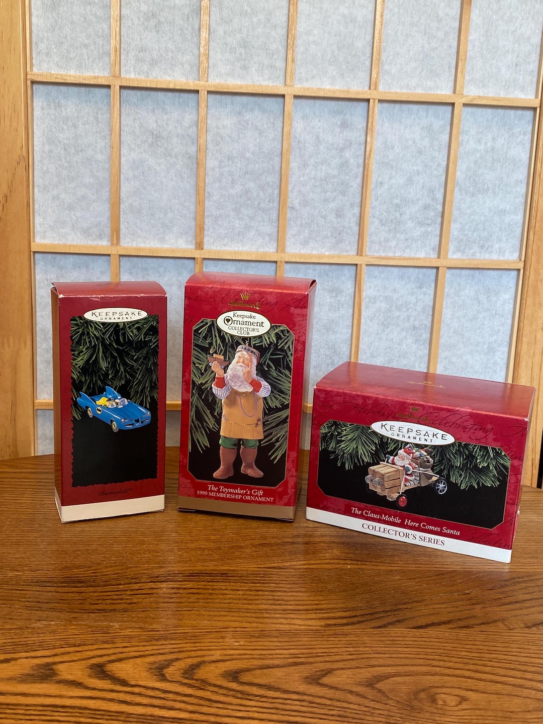 Vtg 90s Hallmark Ornaments ** Choose From Batmobile, Claus-mobile ...