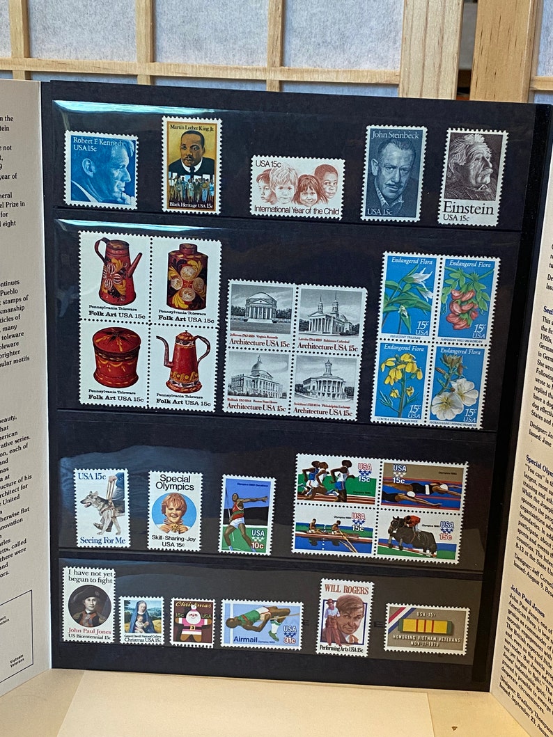 1979 USPS Commemorative Stamp Set - Etsy