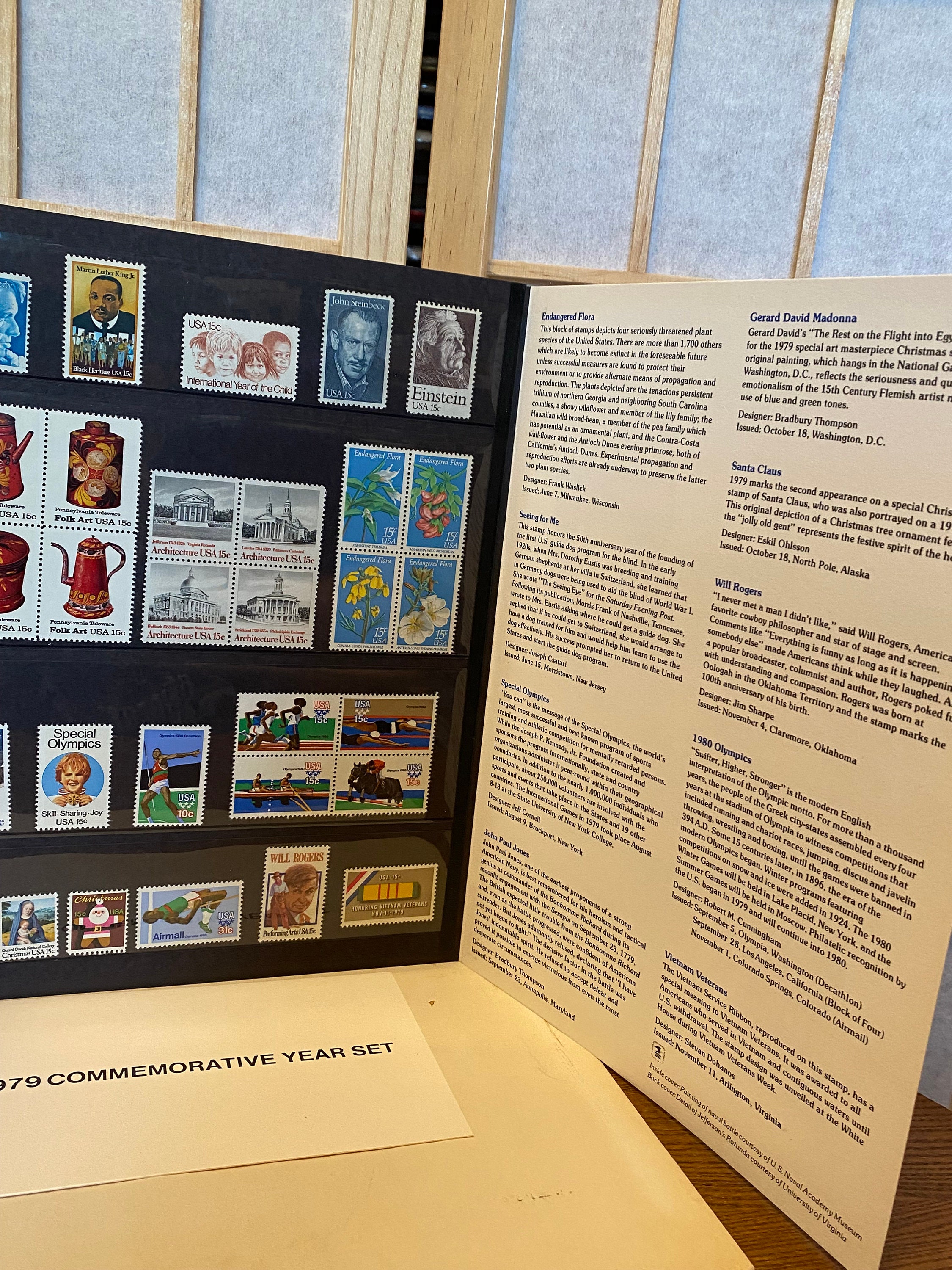 1979 USPS Commemorative Stamp Set - Etsy