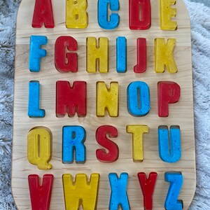 Resin Alphabet Letter Set, Back to School, Resin Letters for Montessori ...