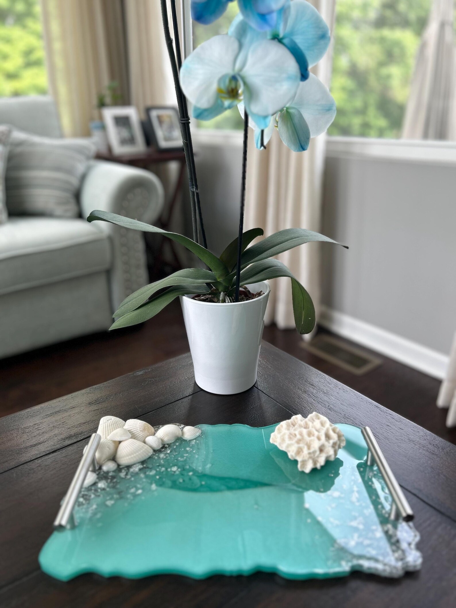 Custom Geode Inspired Tray in Any Color Perfume Tray, Resin Tray ...