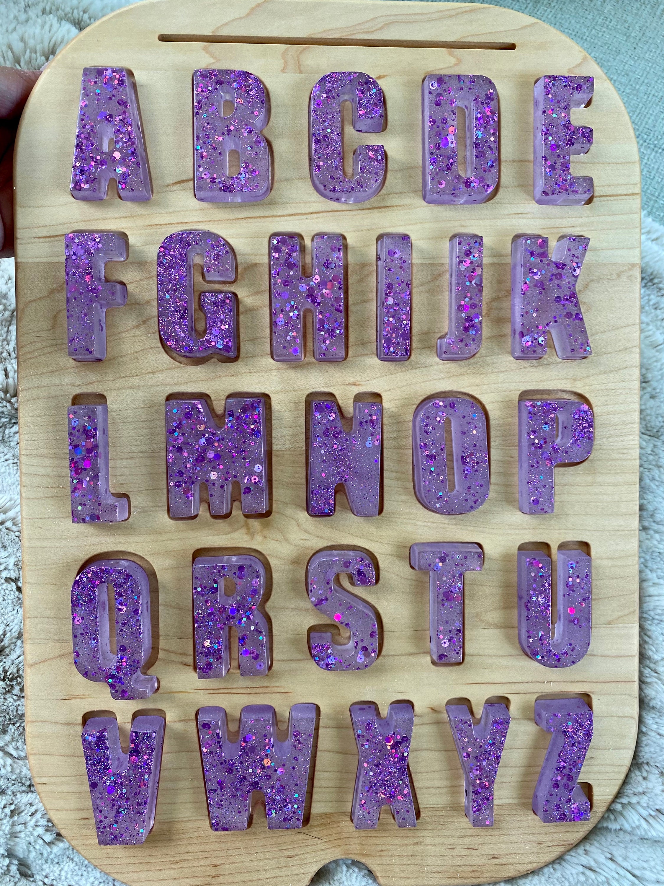 Resin Alphabet Letter Set, Back to School, Resin Letters for Montessori ...