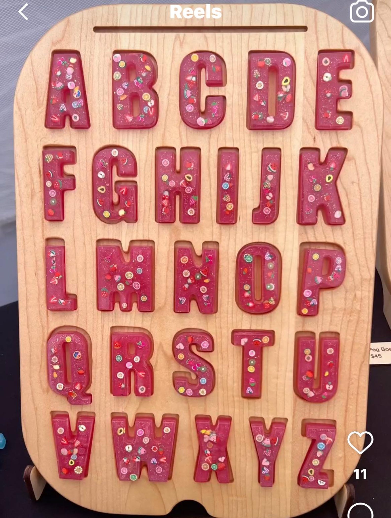 Resin Alphabet Letter Set, Back to School, Resin Letters for Montessori ...