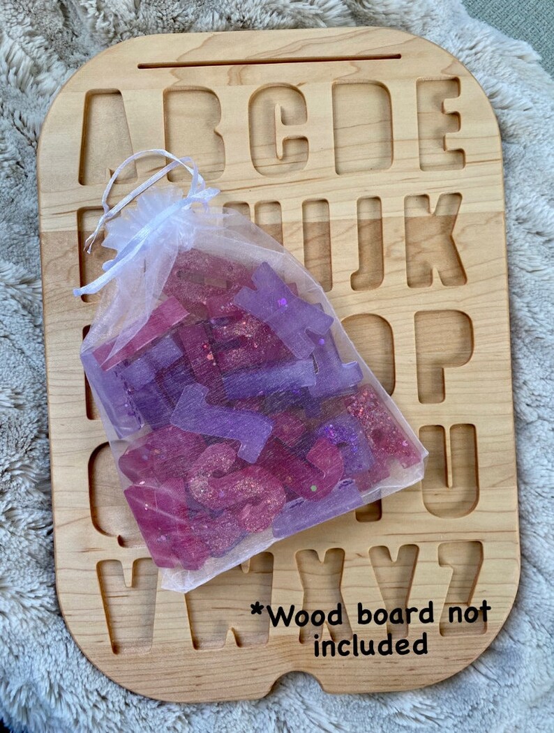 Resin Alphabet Letter Set Back to School Resin Letters for - Etsy