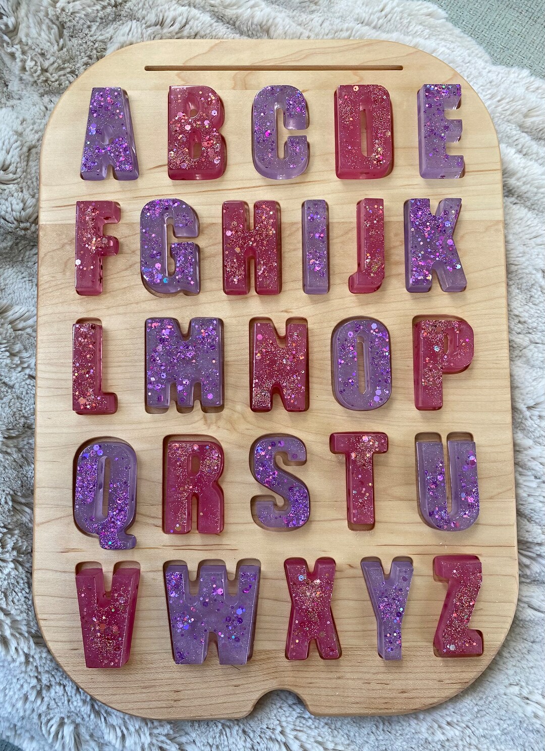 Resin Alphabet Letter Set, Back to School, Resin Letters for Montessori ...
