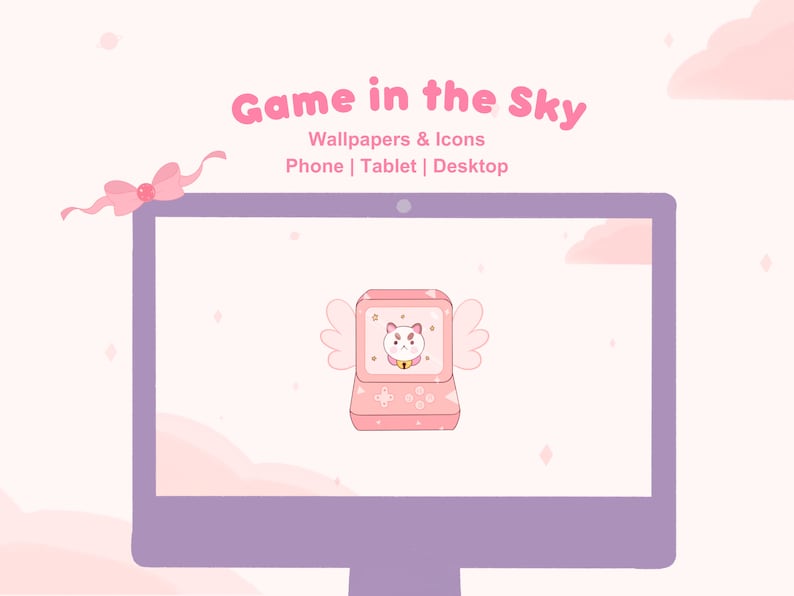 Cute Cat Desktop Wallpapers & Icons Theme | Ios | Android | Tablet ...