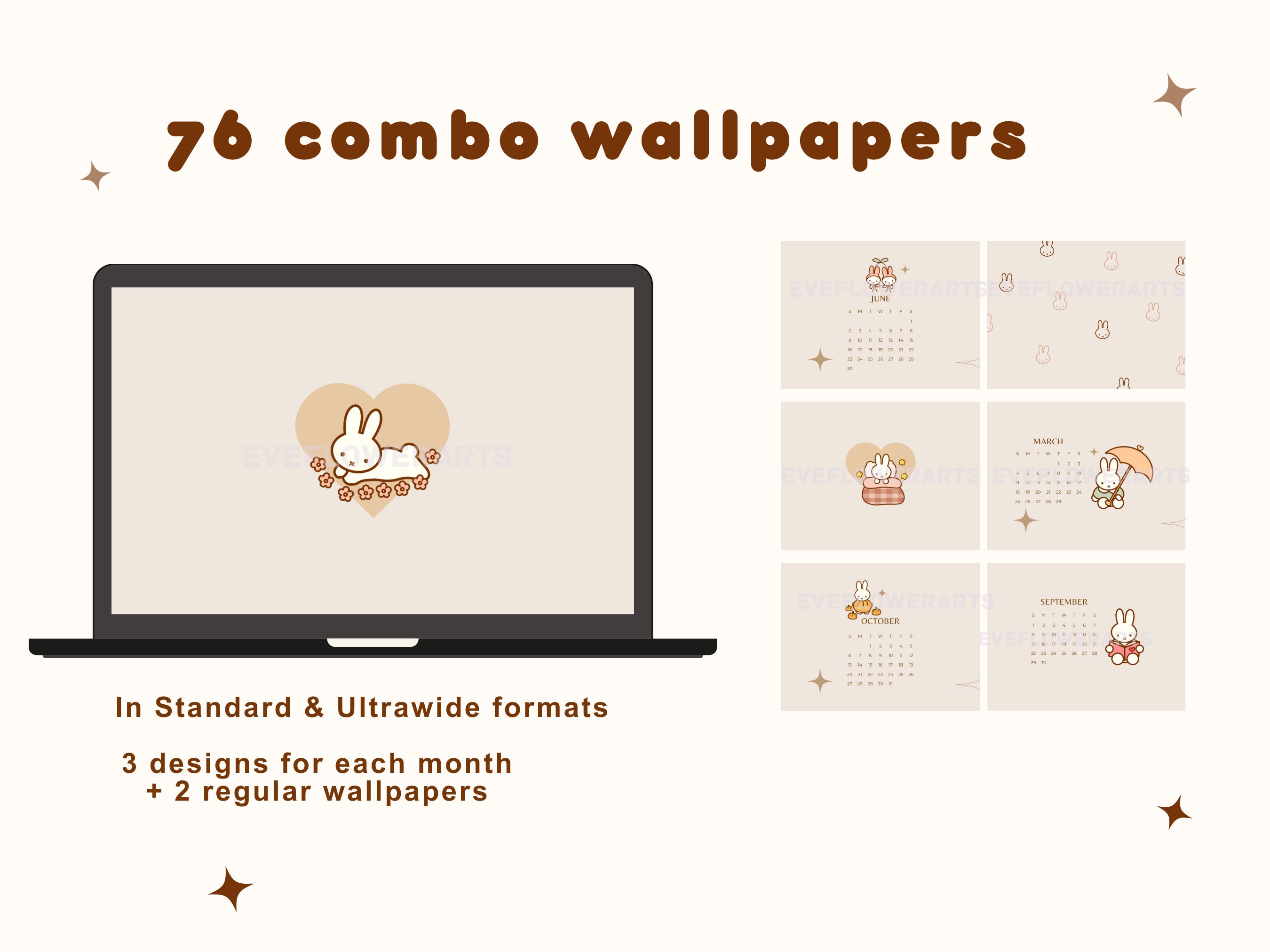 Cute Miffy Bunny Desktop Wallpapers Minimal Aesthetic Laptop Wallpaper ...