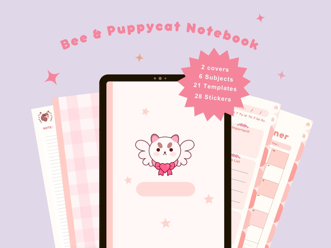 Cute Cat Digital Planner | Goodnotes | Notability | Monthly Weekly ...