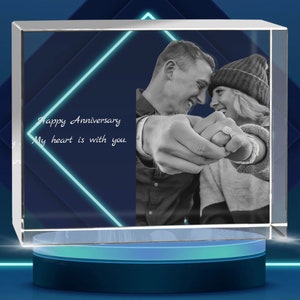 Personalized Wedding Gift for Couple, in Loving Memory Sign, 3D Crystal ...