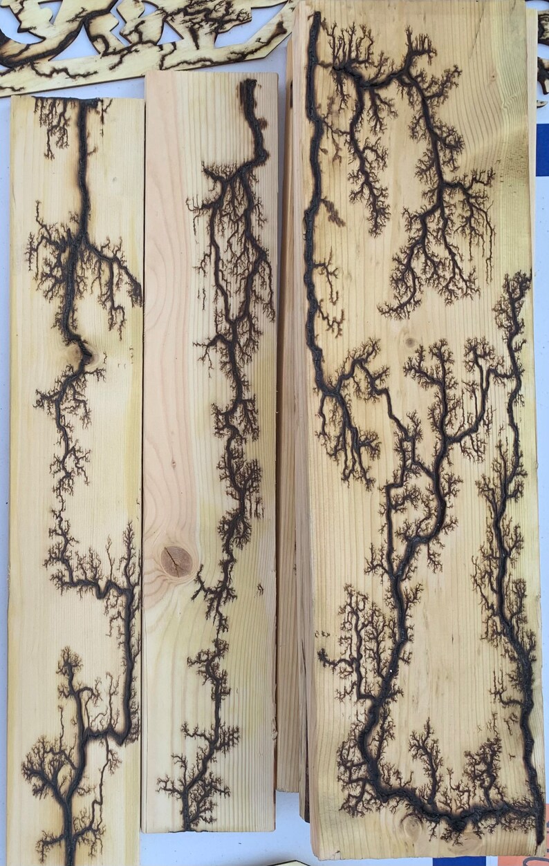 DIY Lichtenberg Electrified Blue Pine Craft/project Wood - Etsy