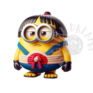 Set of 8 Minions Sumo Digital Images for Printing, T-shirts, Posters ...