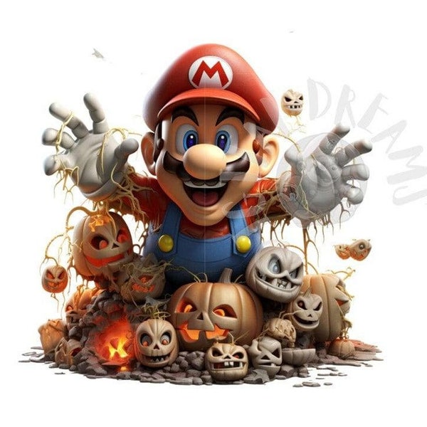 Mario Halloween - Etsy