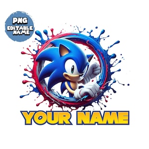 2 EDITABLE Sonic PNG High Quality, Sonic PNG, Sonic Personalized ...