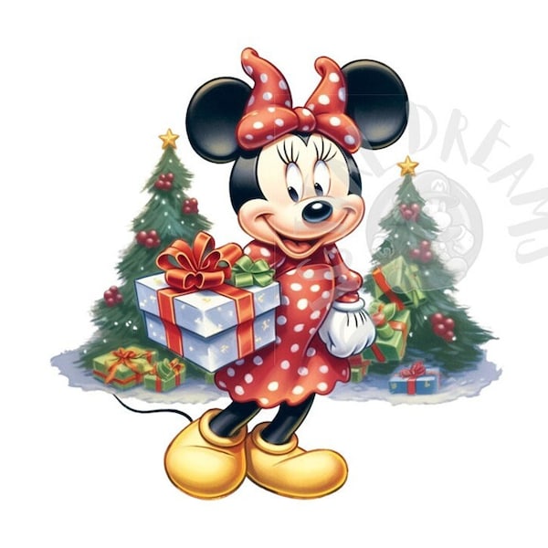 Christmas Minnie - Etsy