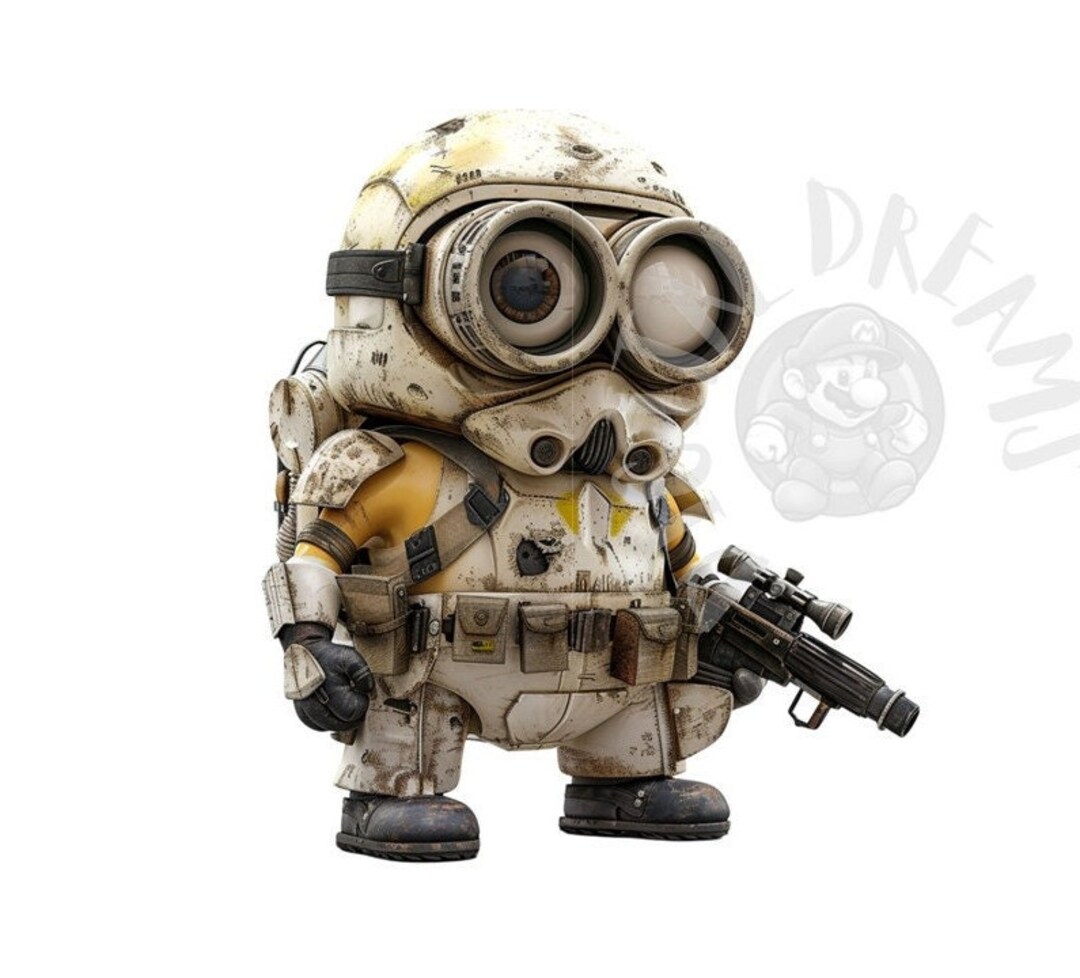 Set of 8 Minions Stormtrooper Digital Images for Printing, T-shirts ...