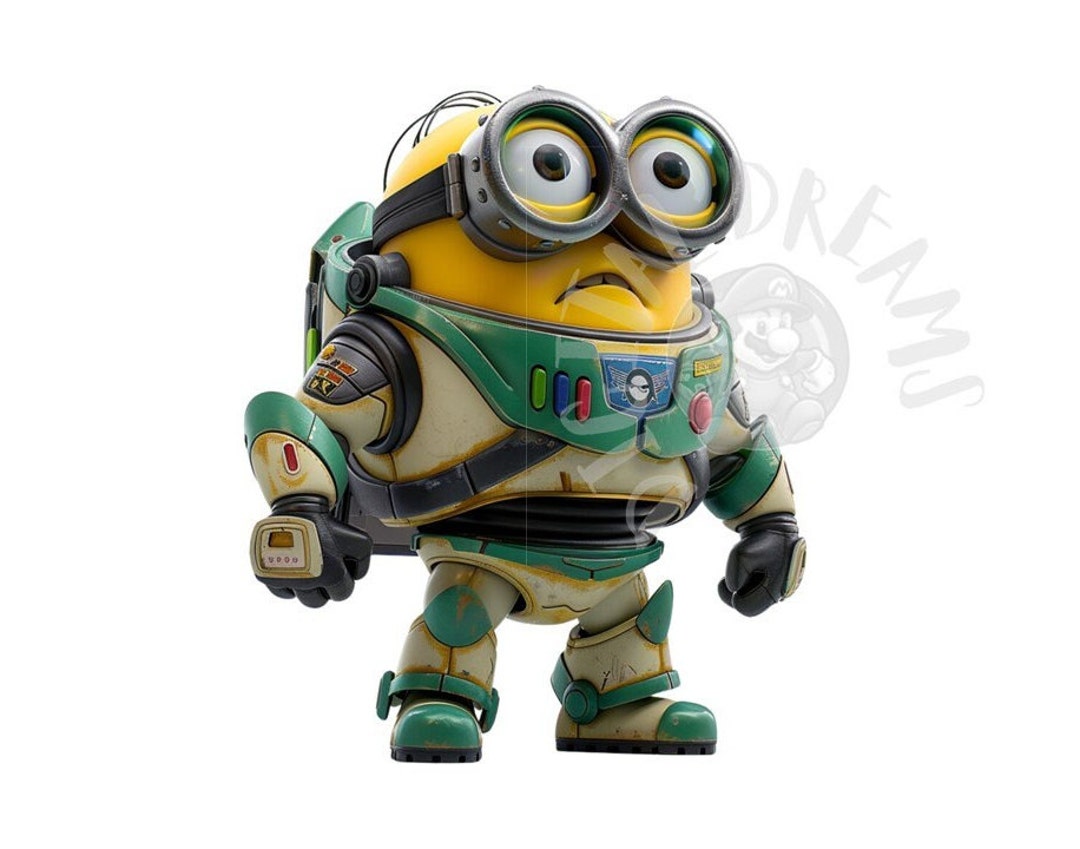 Set of 8 Minions Buzz Lightyear Digital Images for Printing, T-shirts ...
