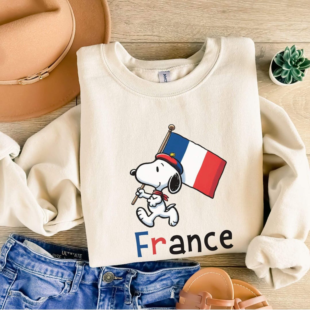 Snoopy France Custom Sweatshirt, Snoopy Shirt, Snoopy France Shirt ...