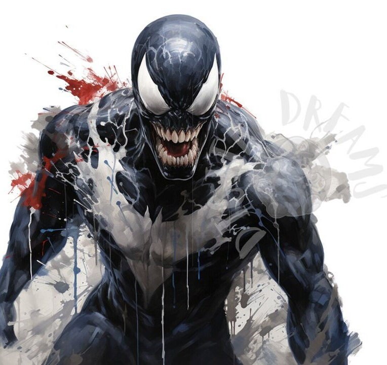 Set of 10 Watercolor Venom Digital Images for Printing - Etsy