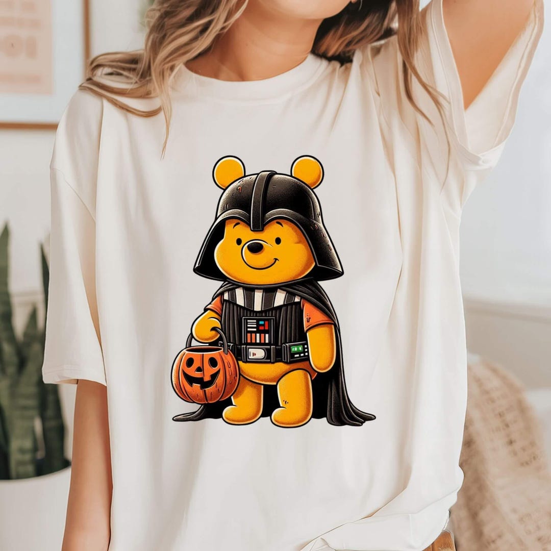 Winnie the Pooh Darth Vader Halloween Shirt, Vintage Pooh Halloween ...