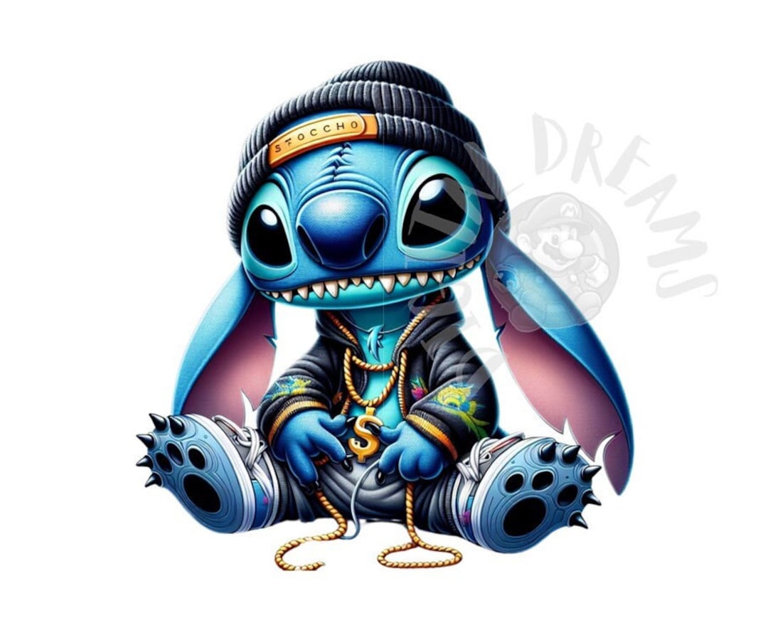 Set of 8 Stitch Rapper Digital Images for Printing, T-shirts, Posters ...