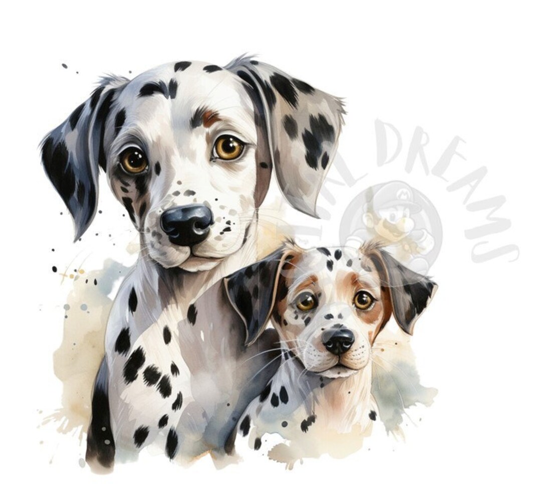 Set of 12 Watercolor 101 Dalmatians Digital Images for - Etsy