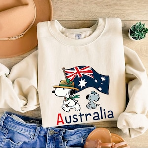 Snoopy Australia Custom Shirt, Snoopy Shirt, Snoopy Australia Shirt, Funny Shirt, Australian ...