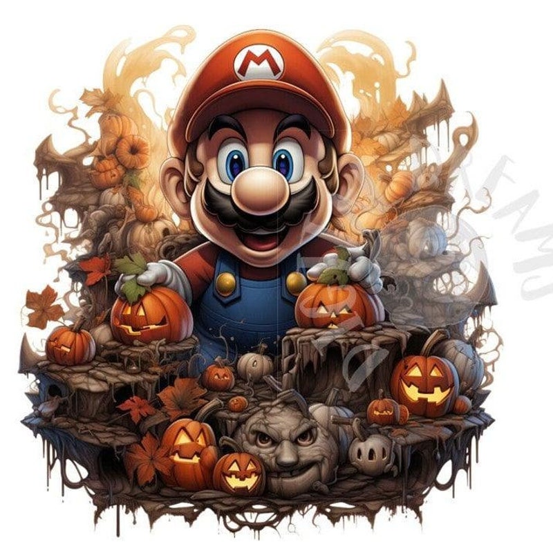 Mario Halloween - Etsy