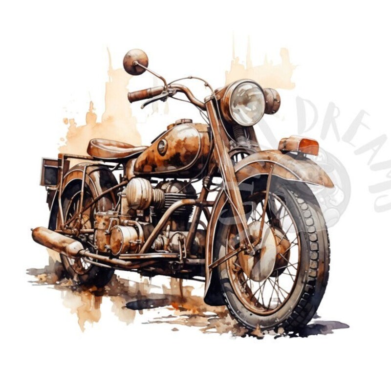 Motorcycle Print - Etsy