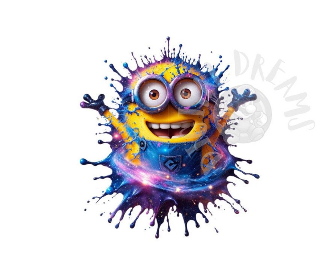 Set of 8 Minions Galaxy Digital Images for Printing, T-shirts, Posters ...