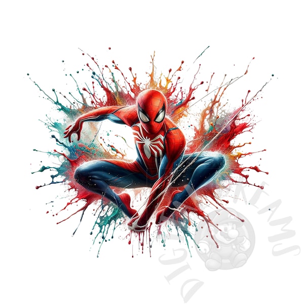 Spider Man Clip Art Png - Etsy