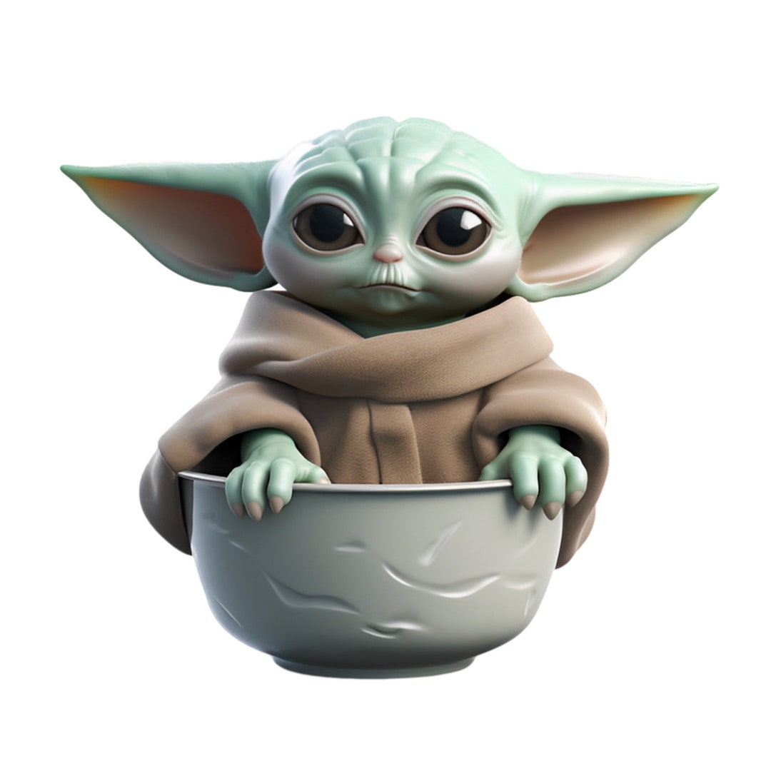 Set of 5 Ultra-detailed Baby Yoda Digital Images for Printing - Etsy