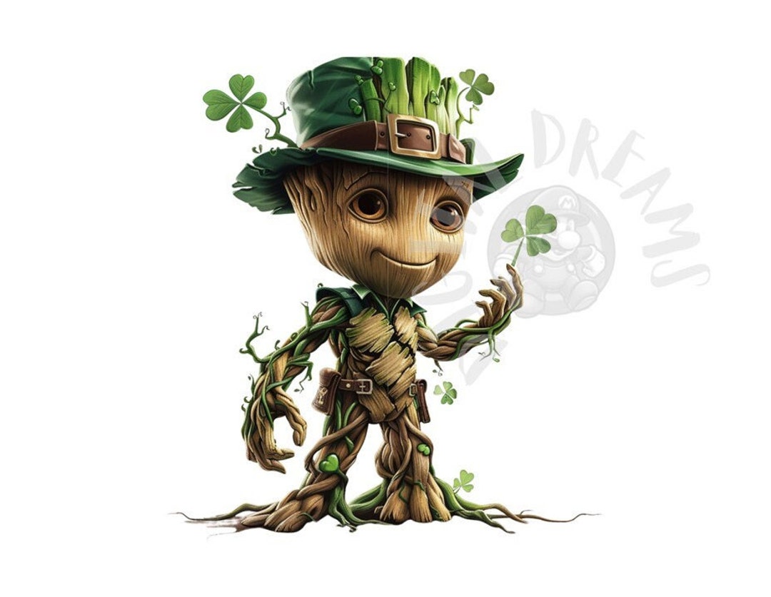 Set of 8 Groot St. Patricks Day Digital Images for Printing, T-shirts ...
