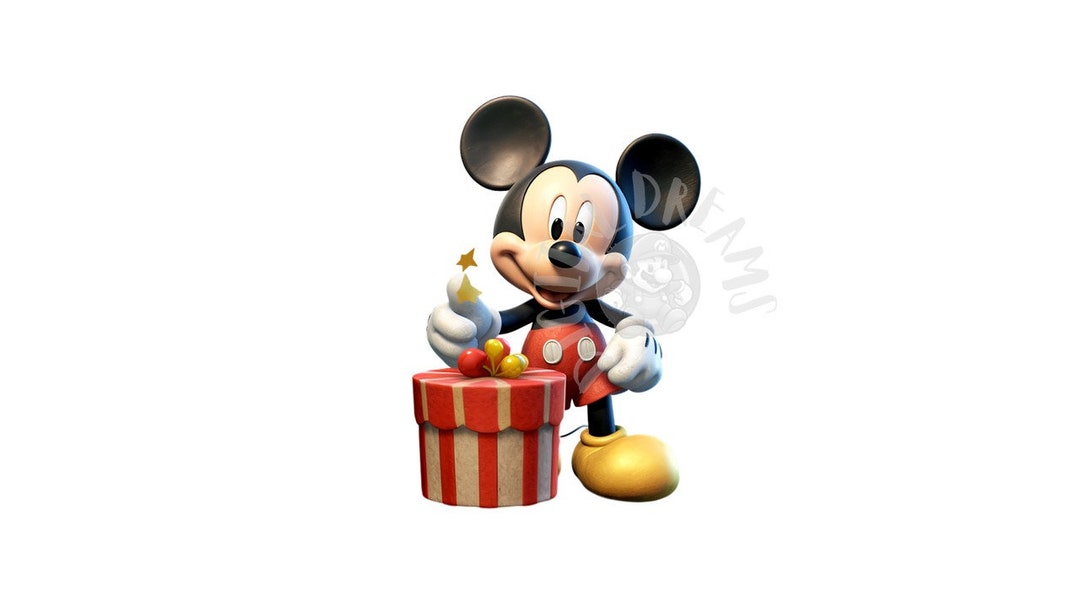 Set of 9 Ultra-realistic Mickey Mouse Digital Images for Printing, T ...