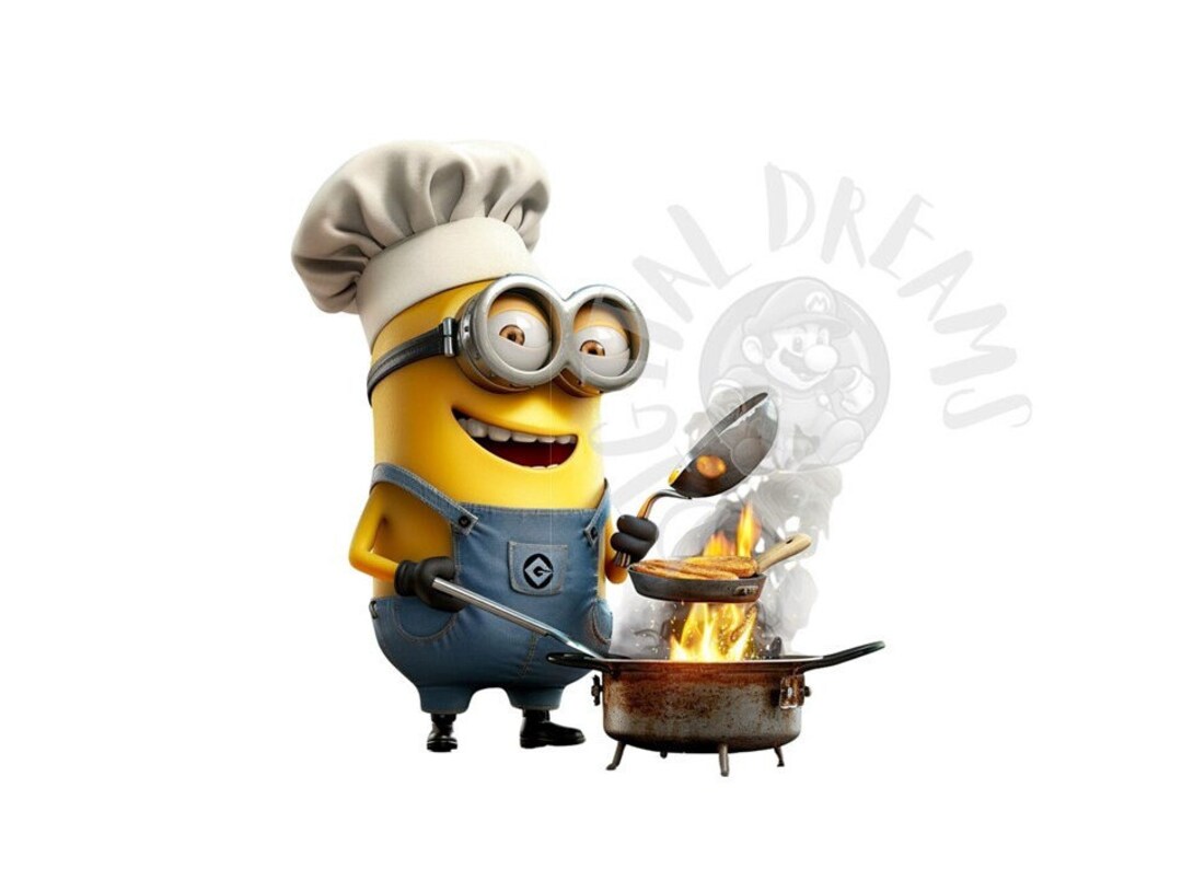 Set of 8 Minions Chef Digital Images for Printing, T-shirts, Posters ...