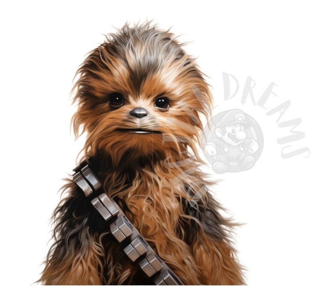 Set of 8 Baby Chewbacca Digital Images for Printing, T-shirts, Posters ...