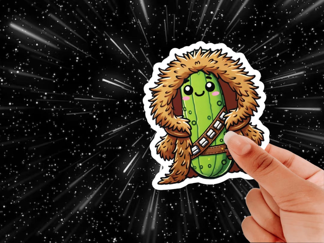 Wookie Pickle Decal Sticker, Vinyl Cutout, Laptop Decoration, Funny ...