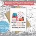 Back to School Card, Instant Download, Kids Motivational Card, Kids ...