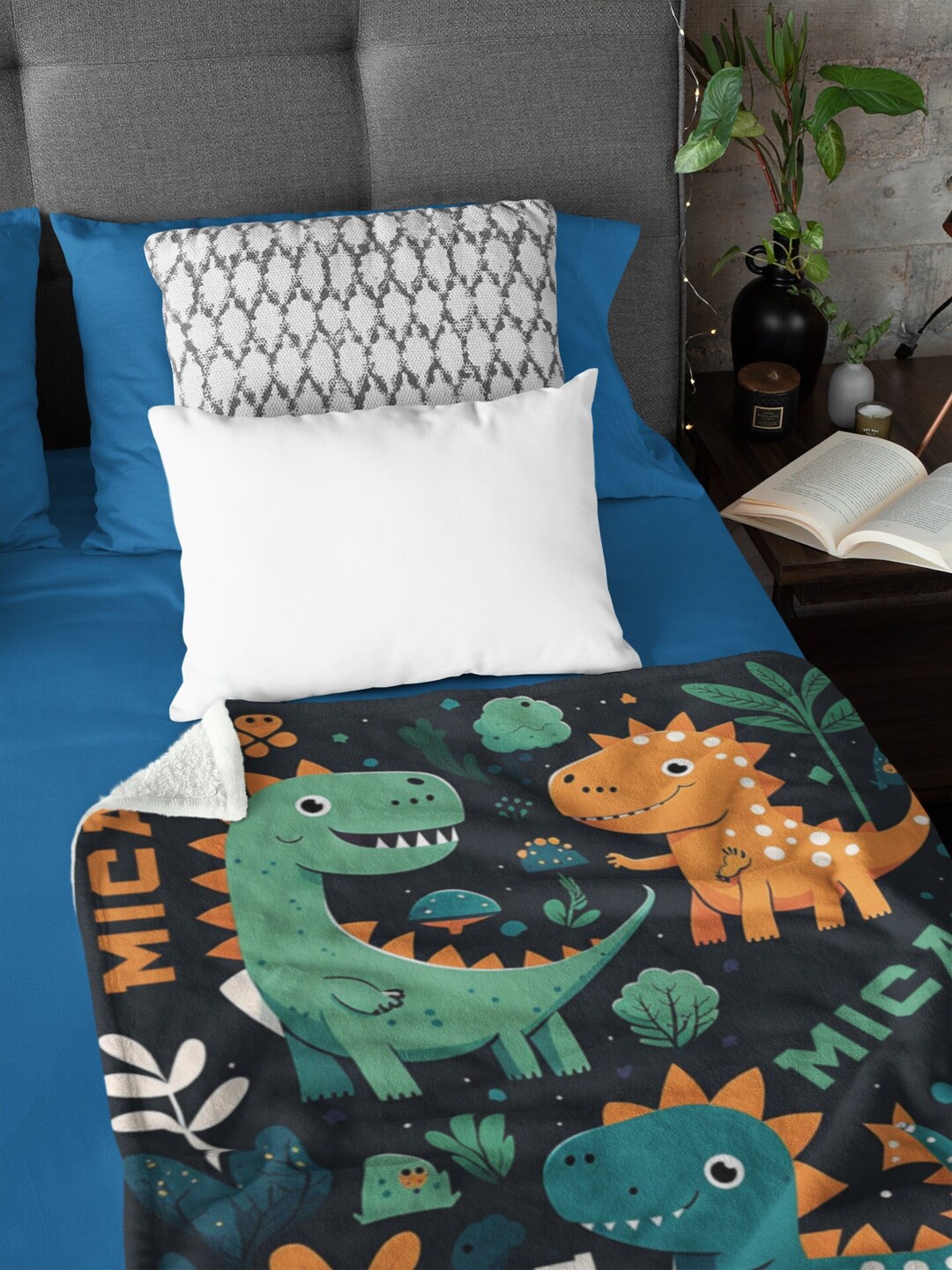 Personalized Plush Blanket for Kids L Personalized Name L Happy ...