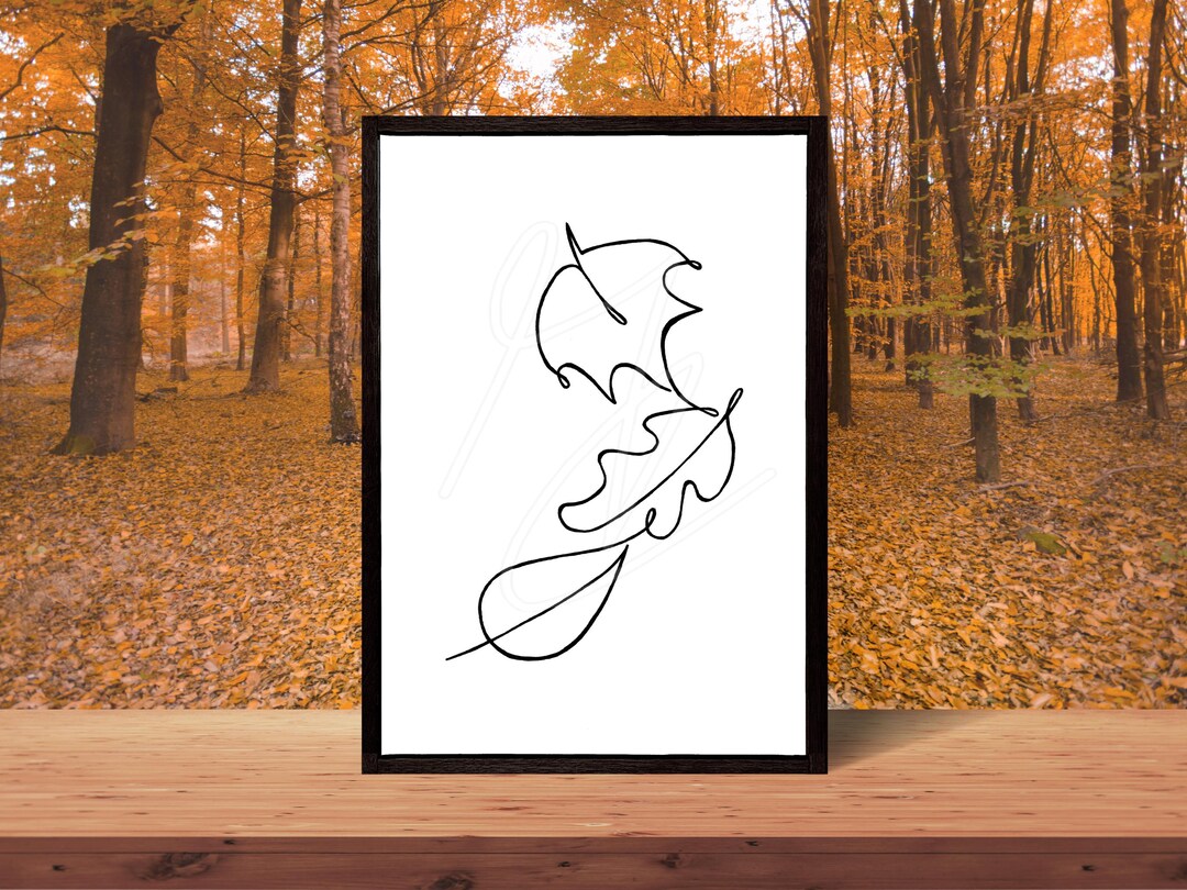 Fall Art Print | Pen and Ink, Illustration, Drawing, Tattoo Art, One ...