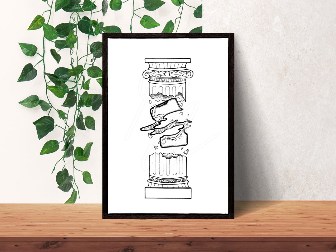 Scrolling Art Print | Pen and Ink, Illustration, Drawing, Line Art ...