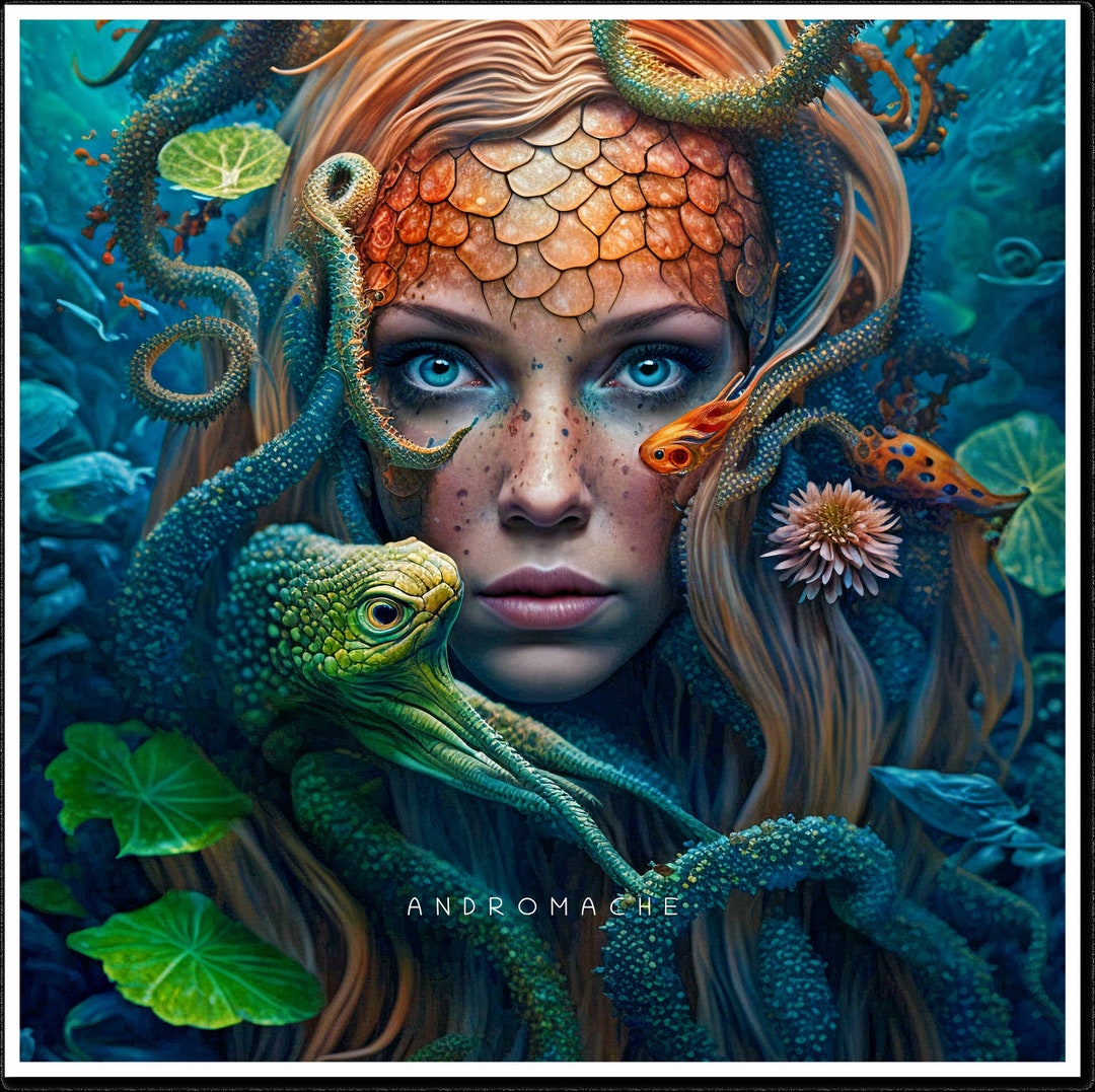 Andromache, the Sea Nymph. Beautiful and Enchanting Creature. Greek ...