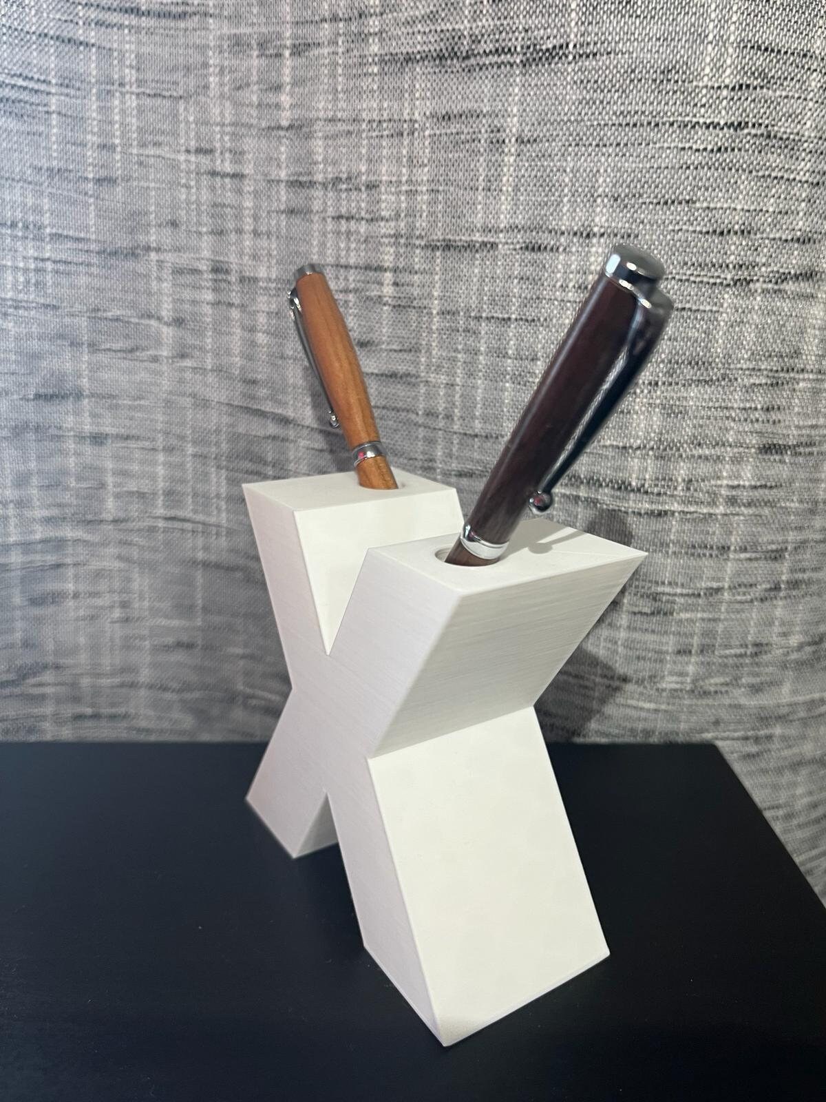 X-style Pen Holder Holds Two Pens 3d Printed - Etsy
