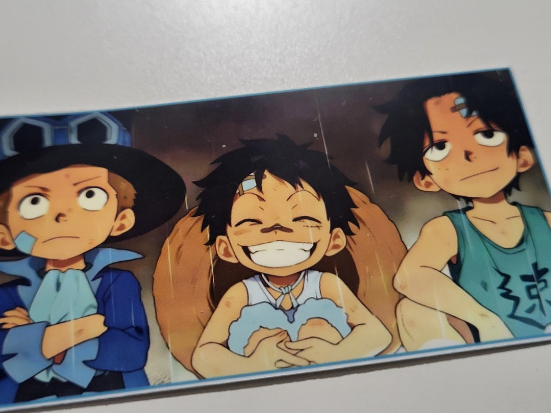 One Piece Sticker, Luffy, Sabo, Ace, Anime - Etsy