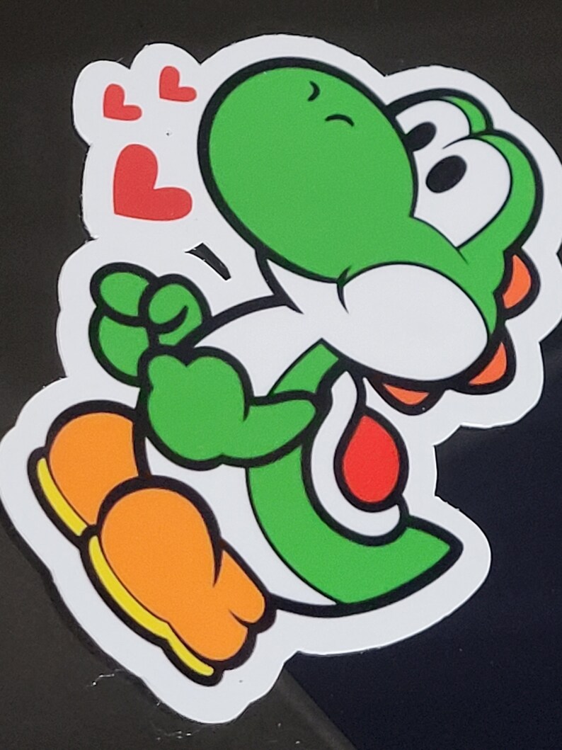 Super Mario Yoshi Sticker - Etsy