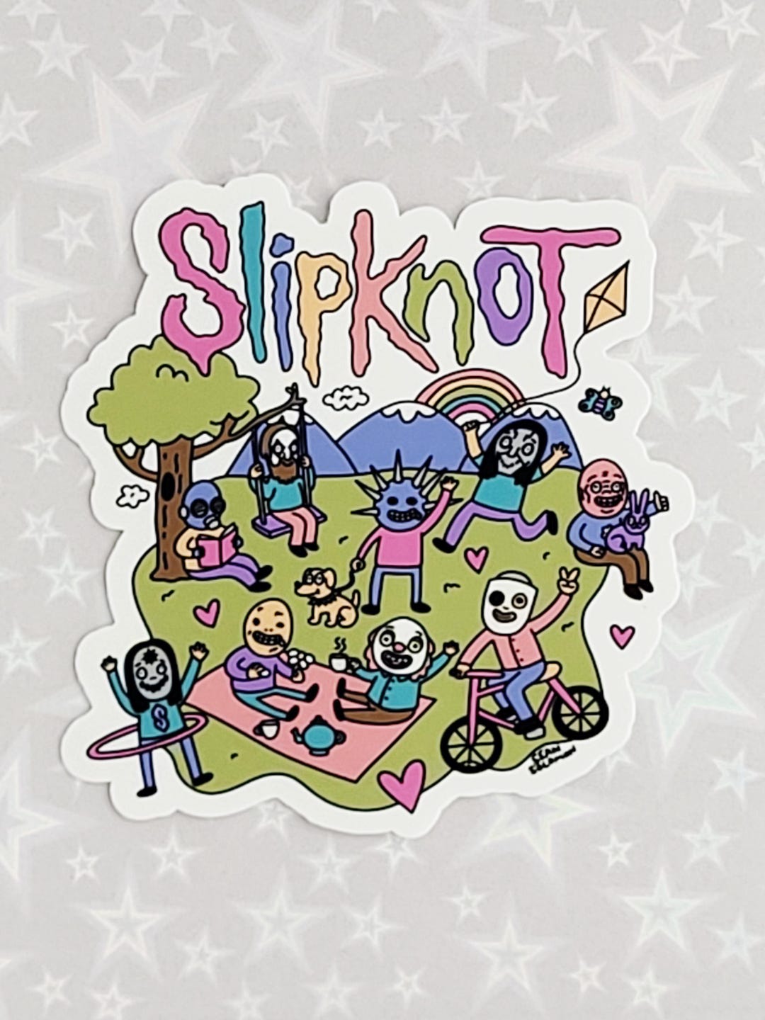 Old School Slipknot, Slipknot Sticker, Metal Band Stickers, Corey ...