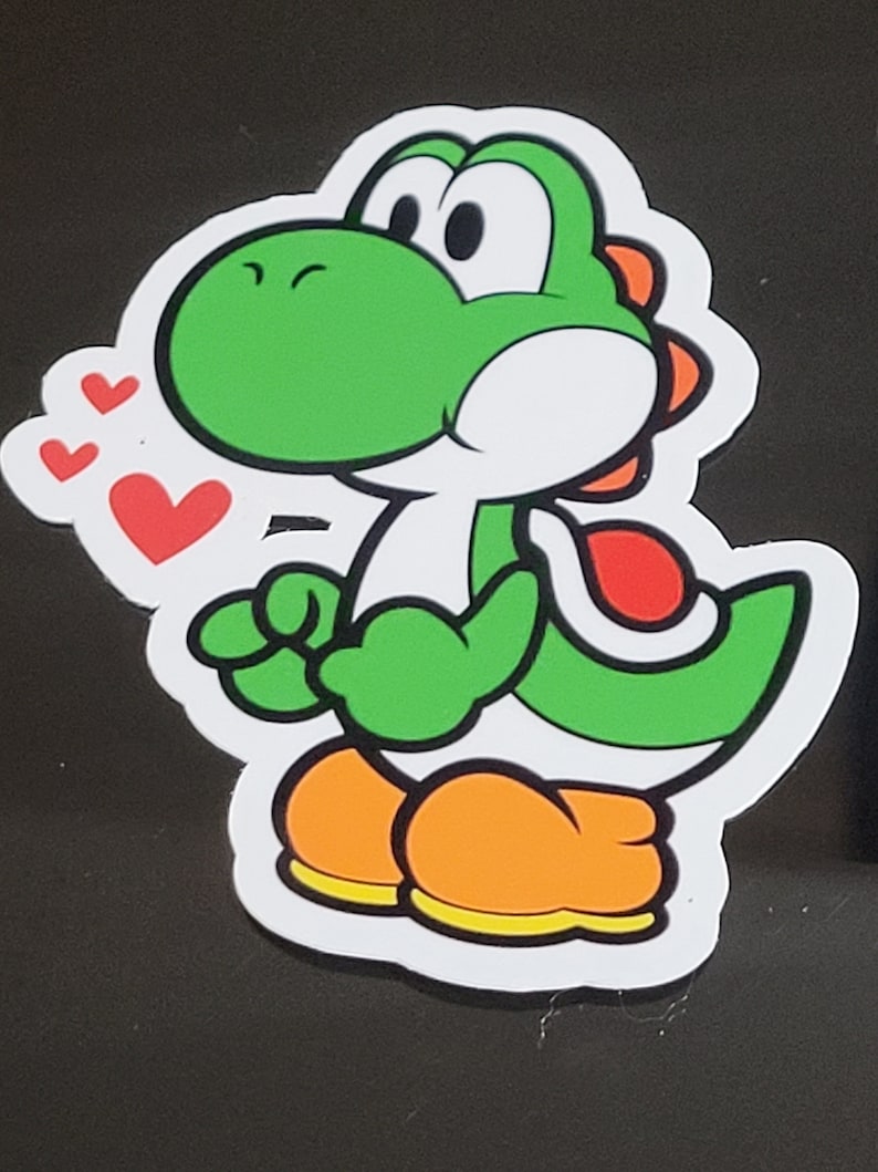 Super Mario Yoshi Sticker - Etsy