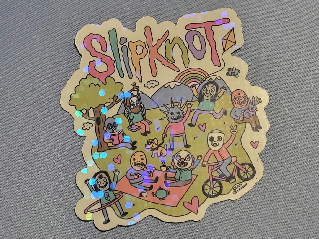 Slipknot, Holographic, Cute Slipknot Sticker, Slipknot Sticker, Corey ...