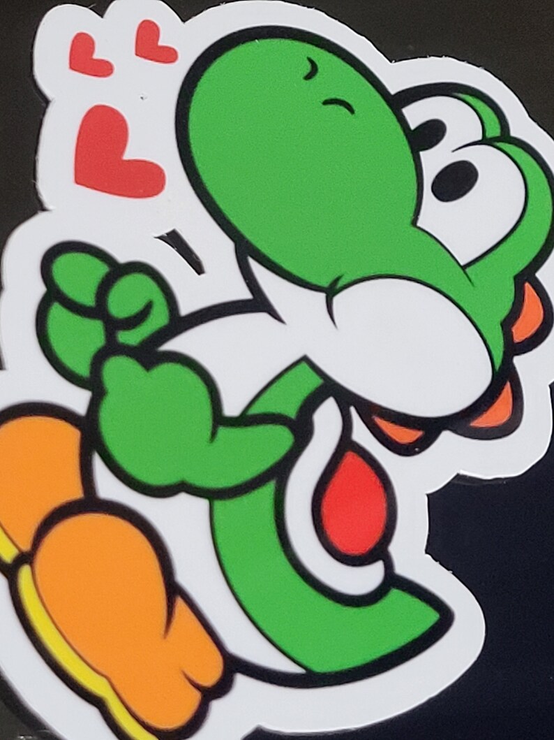 Super Mario Yoshi Sticker - Etsy