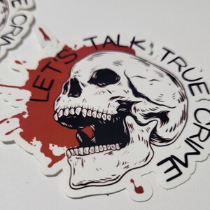 Let's Talk True Crime Sticker - Etsy